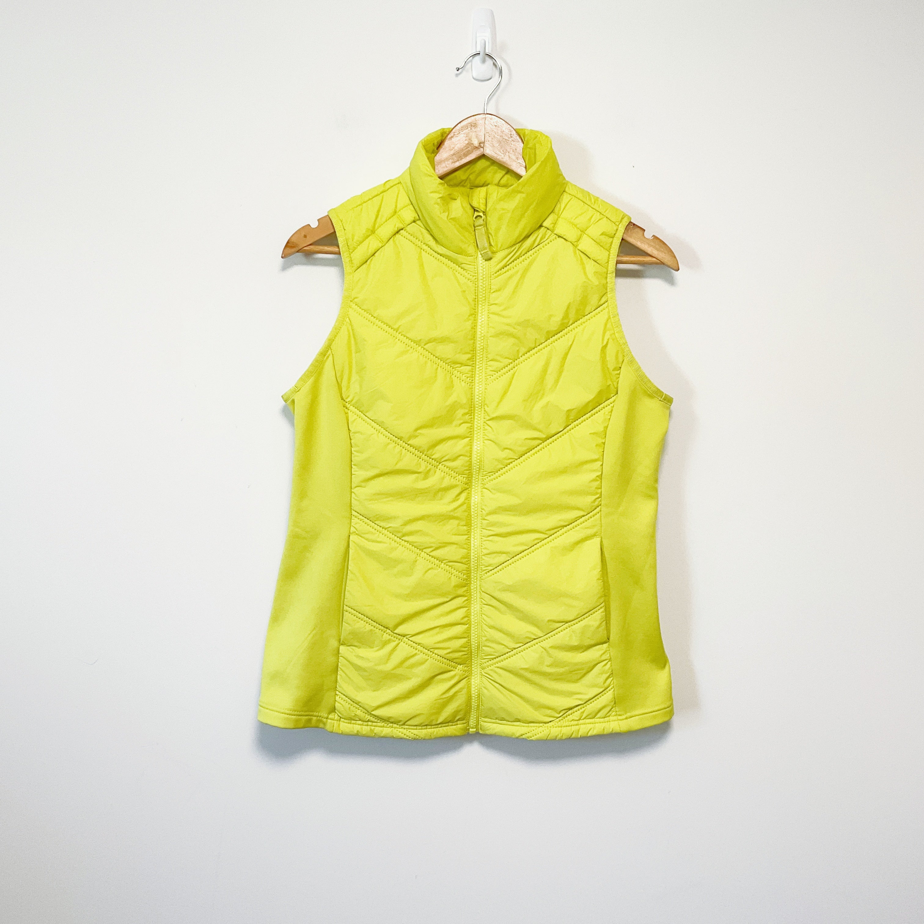 Avia - Neon Yellow Puffer Vest – SPCA Op Shops