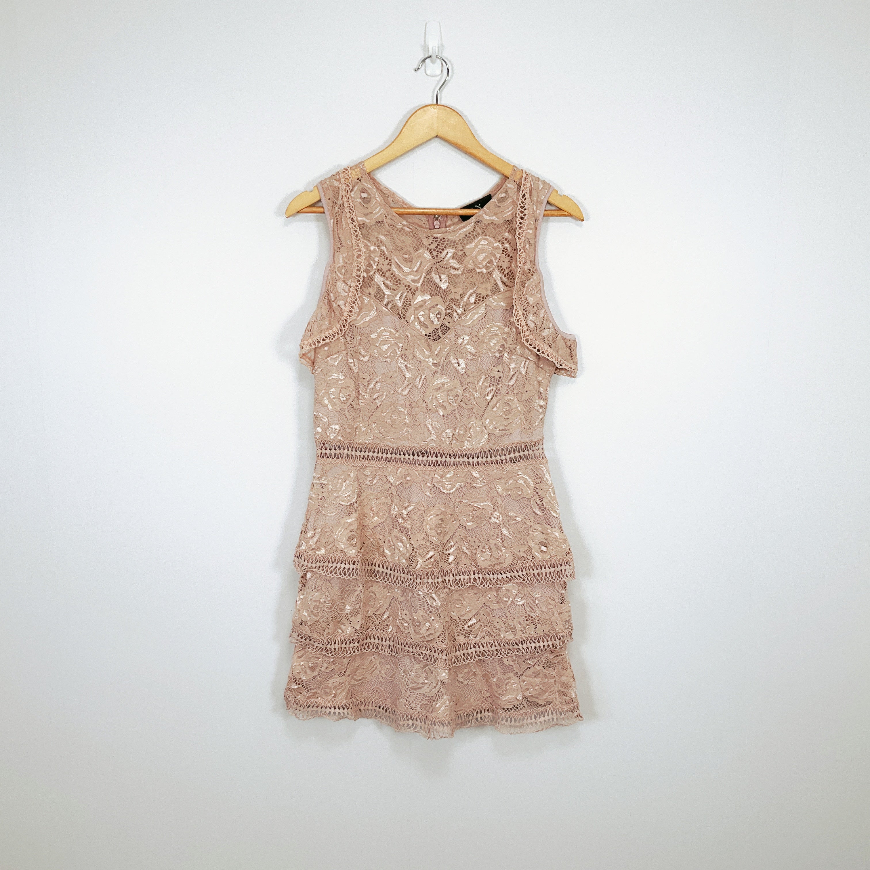 AX Paris - Off-Shoulder Flutter Sleeves Lace Mini Dress – SPCA Op Shops