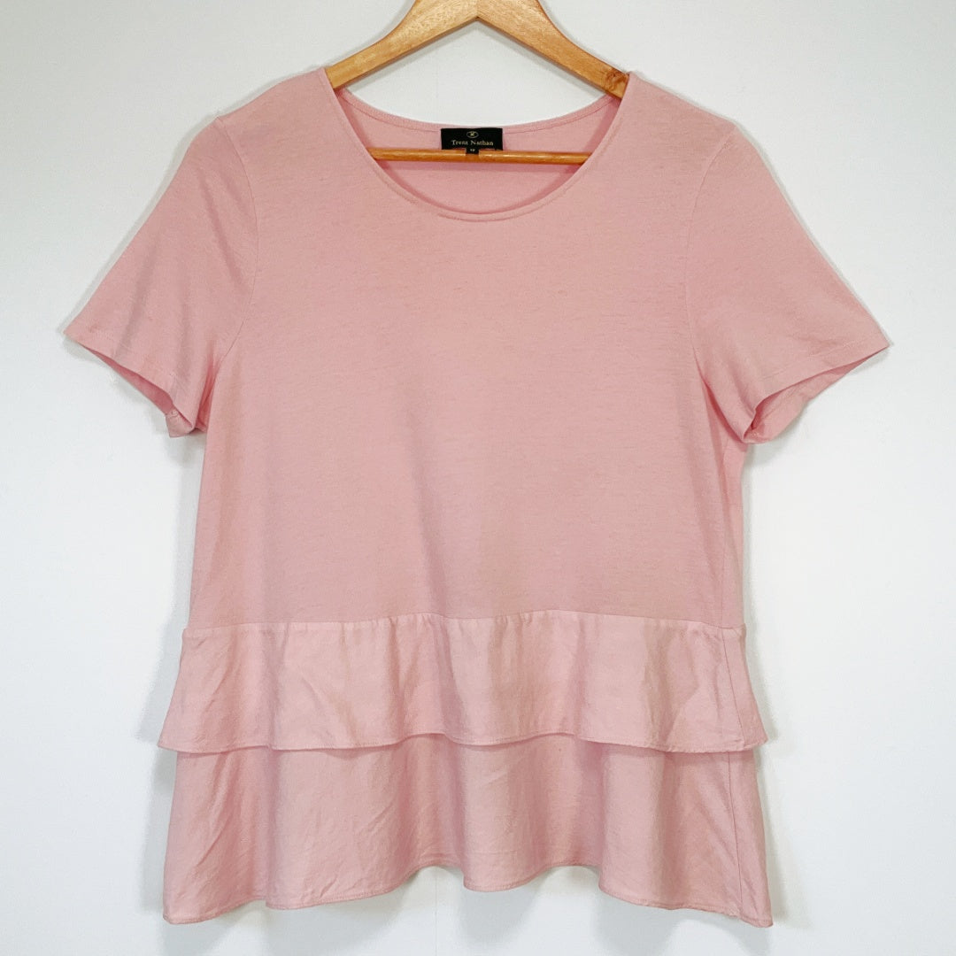 Trent Nathan - Pink Peplum Top – SPCA Op Shops