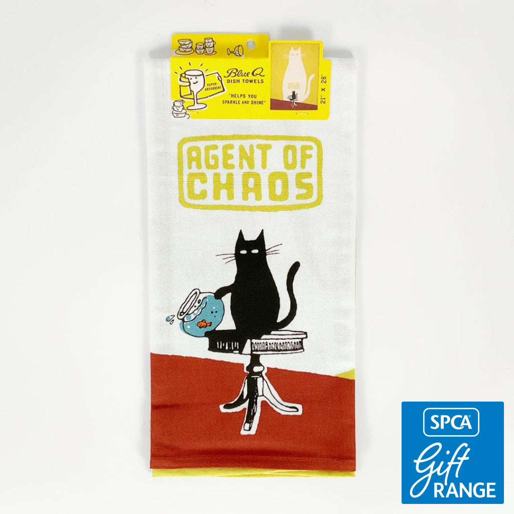 BlueQ - Agent Of Chaos Dish Towel – SPCA Op Shops