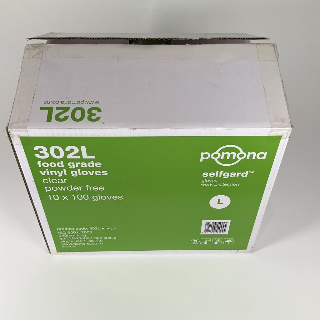 Pomona Selfgard Food Grade Vinyl Gloves L - Carton – SPCA Op Shops